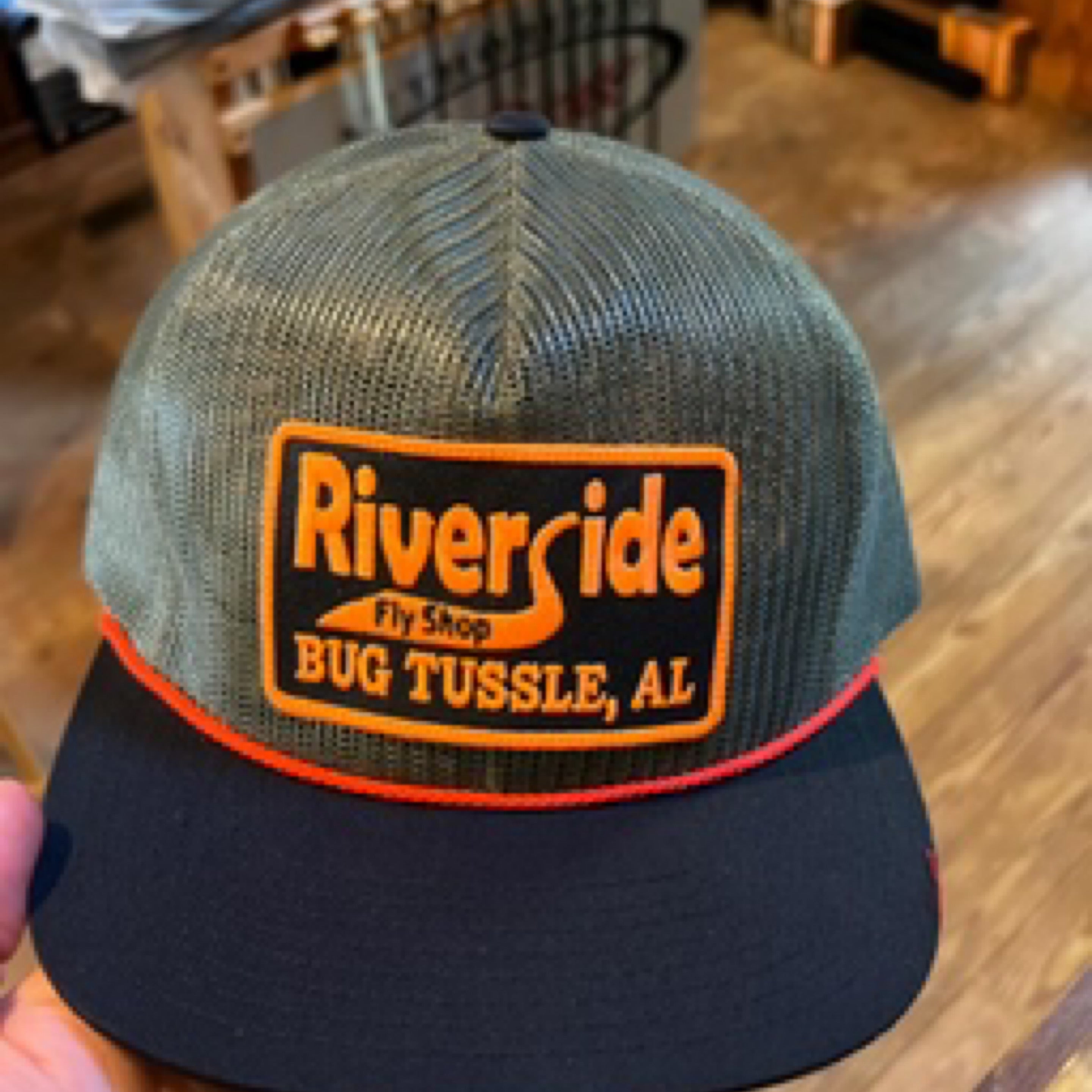 Flatbill Cap: Mesh Yellow Patch OG Logo | Riverside Fly Shop