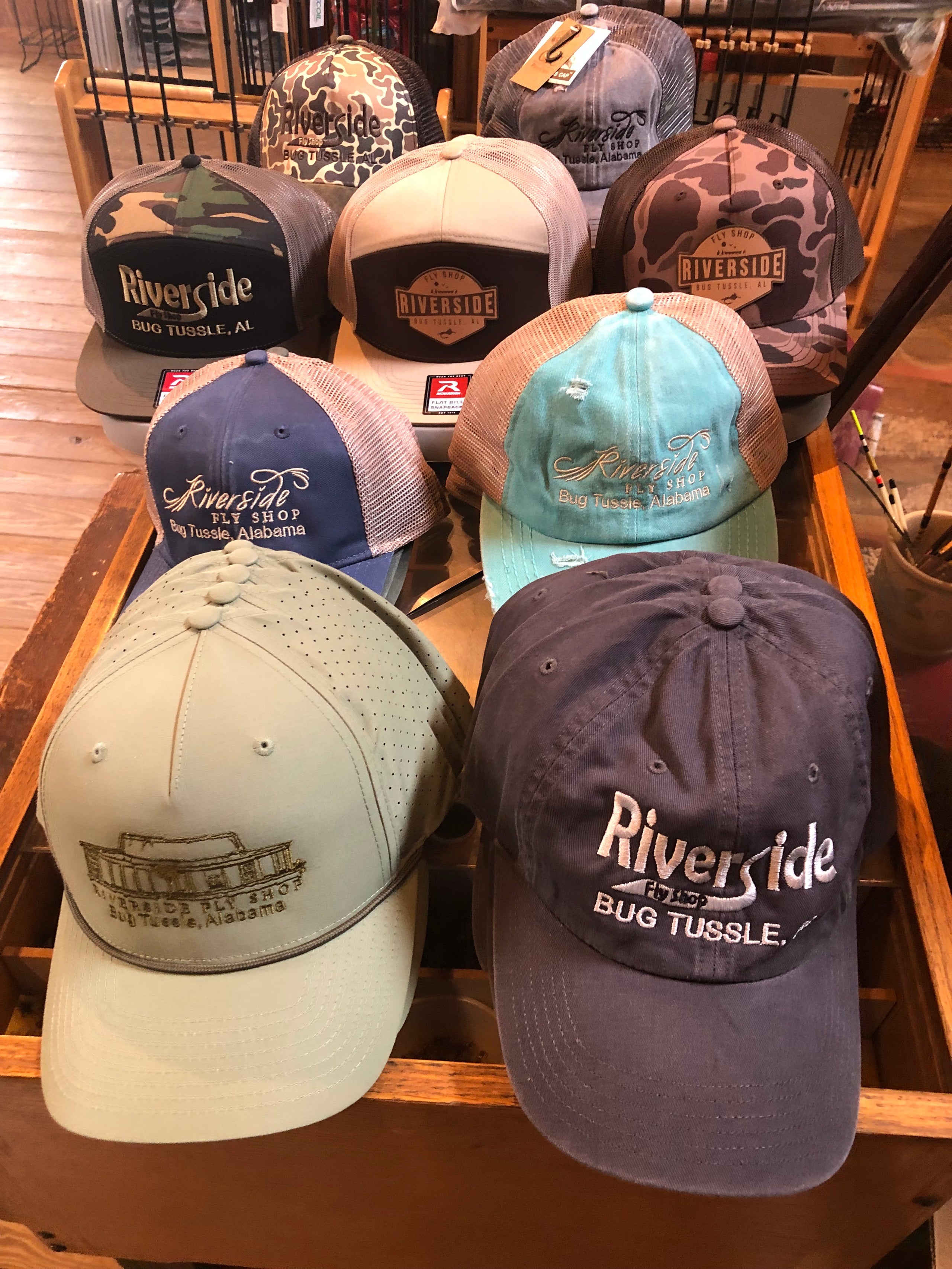 Richardson Premium Riverside Logo Trucker Hat | Riverside Fly Shop